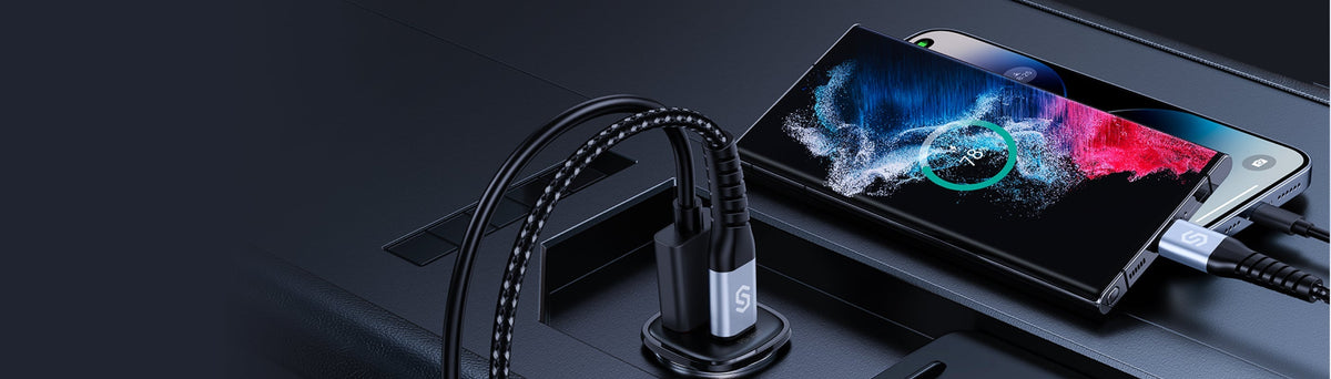 Syncwire 60W Car Charger- Fast Charging for Multiple Devices - Syncwire