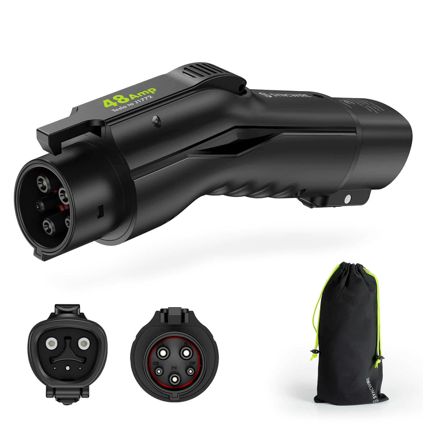 - 48Amp 250V NACS To J1772 EV Charging Adapter For Non-Tesla Electric ...