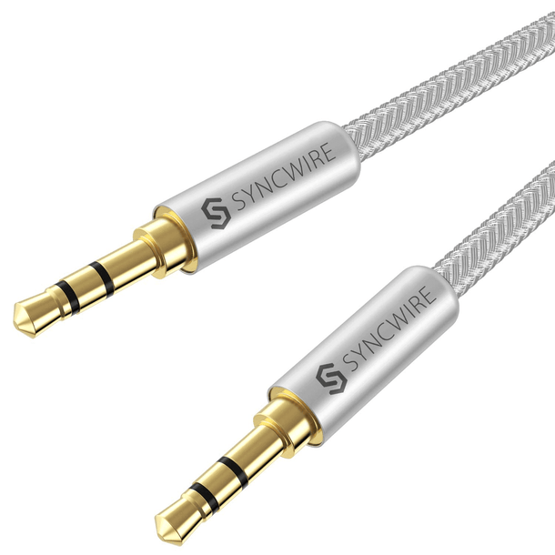Syncwire 3.5mm Nylon Braided Audio Cable- High-Quality Sound